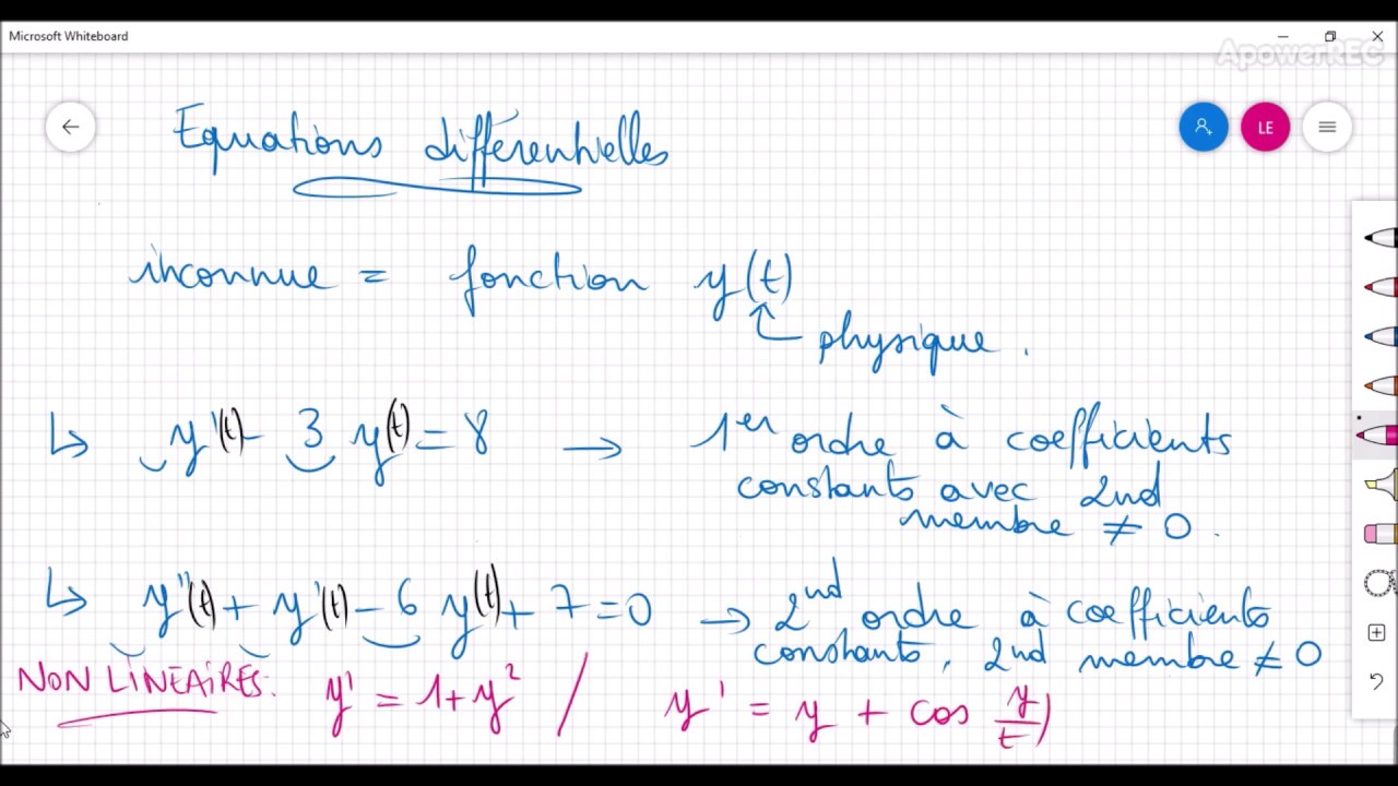 Comment écrire une différentielle