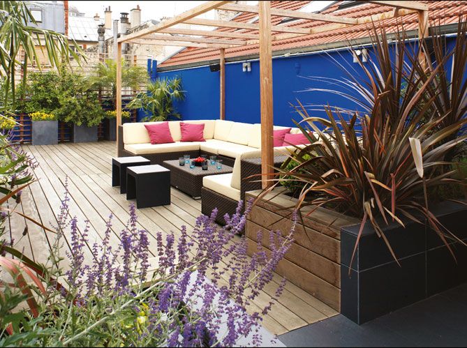 Comment habiller le mur d'une terrasse