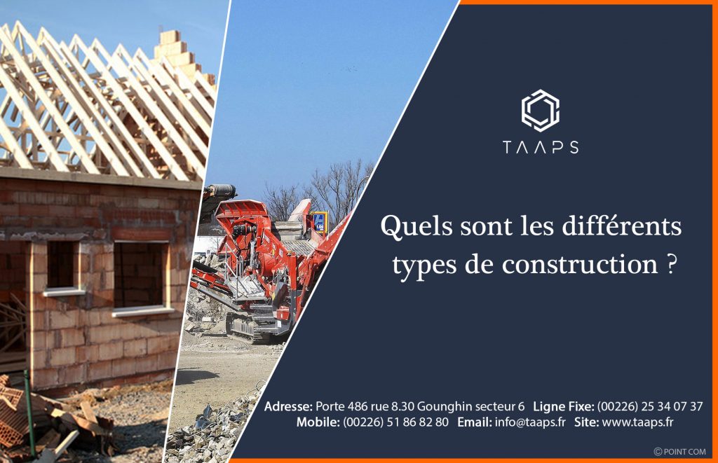 Quels sont les différents types de construction