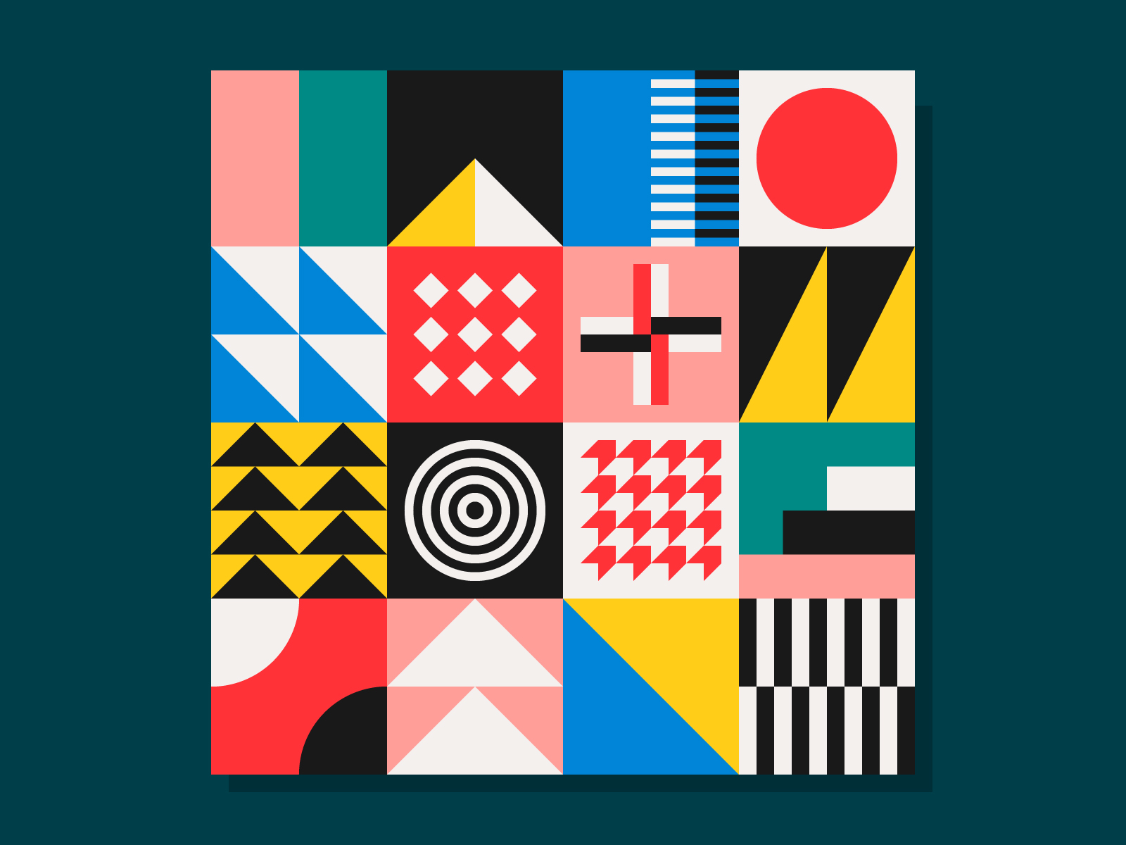 What are geometric patterns?